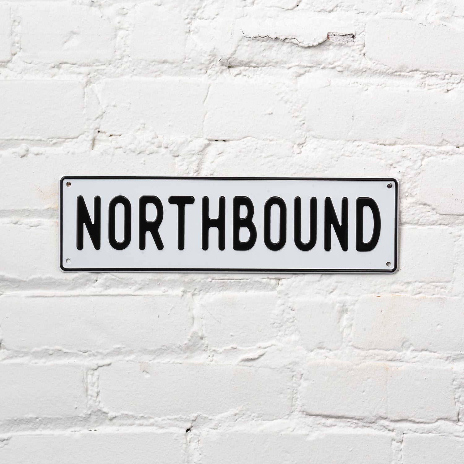 Northbound Aluminum Sign – crookedandspur