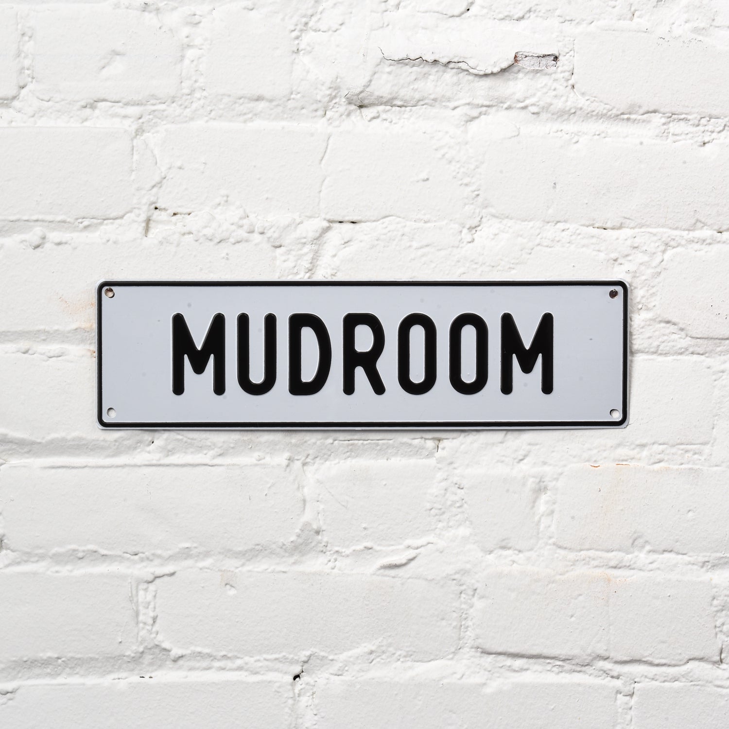 Mudroom Aluminum Sign – crookedandspur